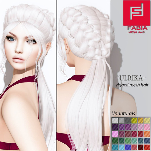 Second Life Marketplace - -FABIA- Mesh Hair Unnaturals Tones