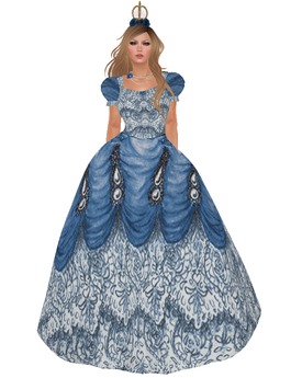 Second Life Marketplace - Fairytale Bellu Gorgeous Gown Necklace Floral ...