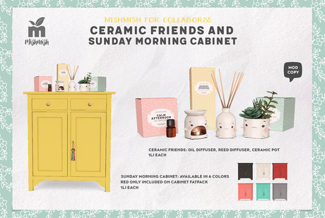 Second Life Marketplace - MishMish - Ceramic Friend Pot with Succulents ...