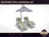 Second Life Marketplace - Modern Sun Lounger Set - Adult Version