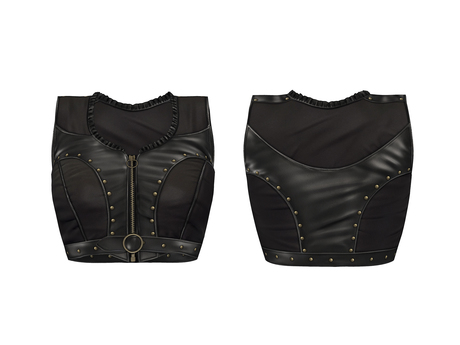 Second Life Marketplace - Full Perm Female Detailed Leather Top Slink ...