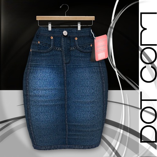 Second Life Marketplace - [DC] Denim Skirt Drk Blue