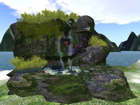 Second Life Marketplace - GD mesh Great animated fantasy waterfall
