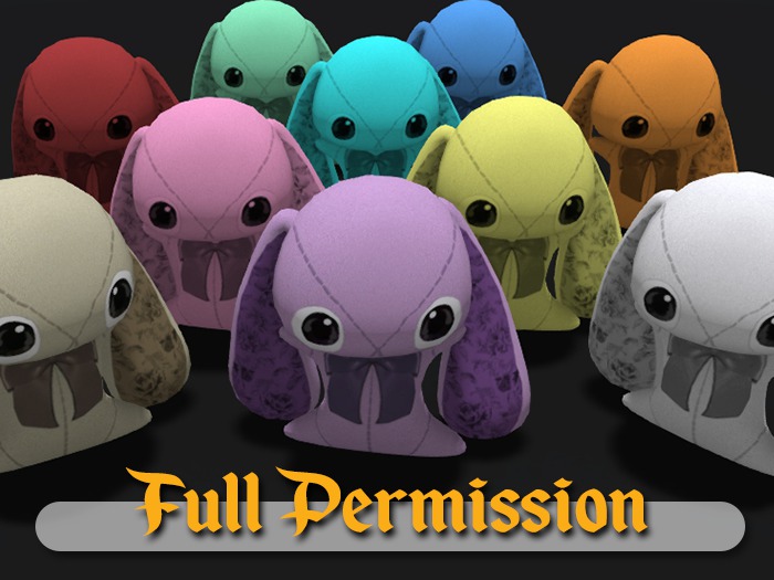 Second Life Marketplace - ~AB~ Bunny Doll ~ Full Perm Mesh ~ 1 LI ...