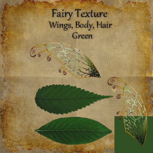Second Life Marketplace - Bad Katz Fairy Texture Green