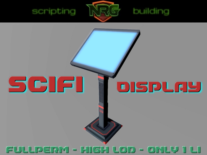 Second Life Marketplace - *NRG* SciFi Display - Full Permissions - High ... Second Life Marketplace - *NRG* SciFi Display - Full Permissions - High ...