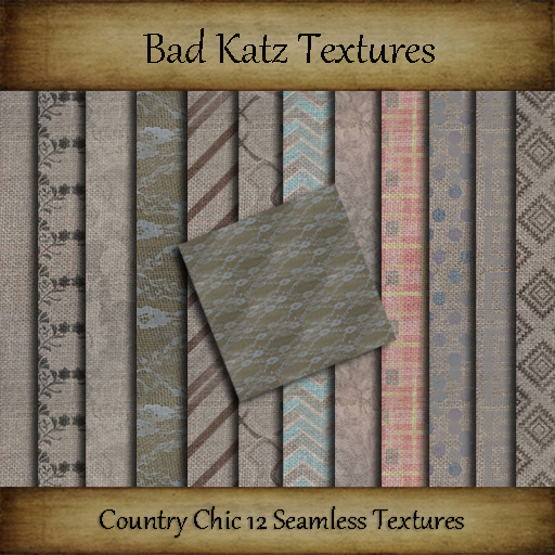 Second Life Marketplace - Bad Katz Country Chic Burlap Textures