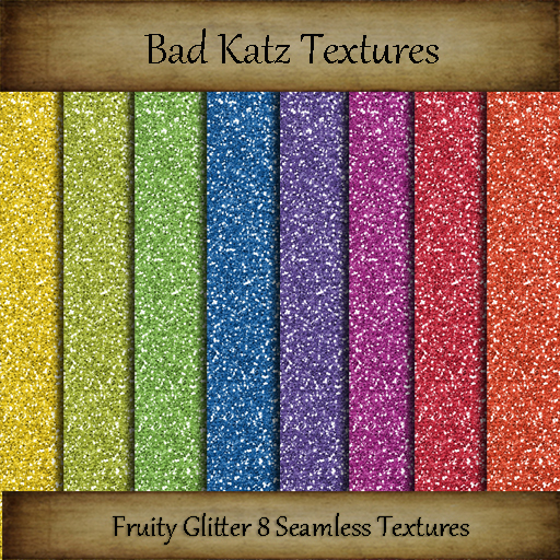 Second Life Marketplace - Bad Katz Fruity Glitter Textures