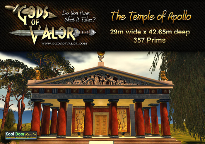 Second Life Marketplace - Gods of Valor - Rome | Roman - Temple of Apollo