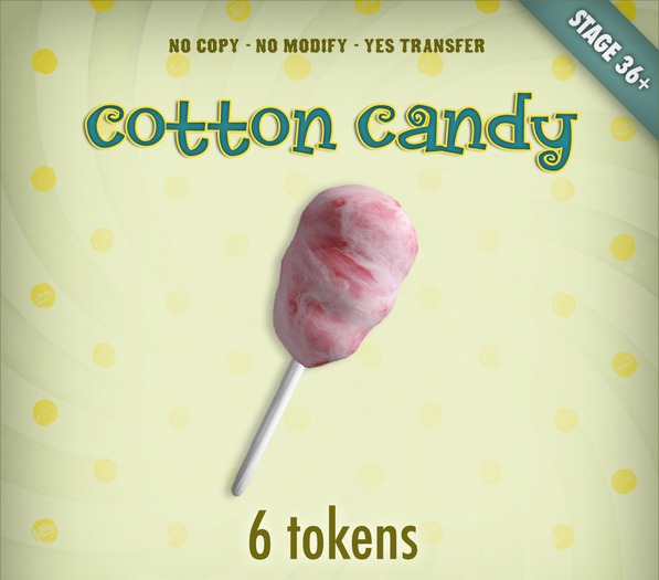 Second Life Marketplace - "Zooby Token Toys" Cotton Candy