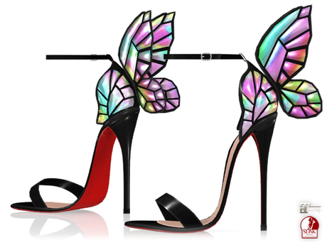 Second Life Marketplace - Garbaggio // Linda Sandals - Stained Glass