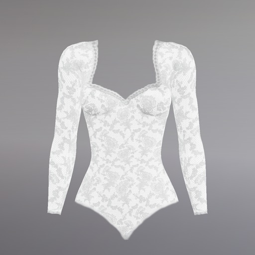 Second Life Marketplace - Aggressione Yvette White Bodysuit w/ appliers ...