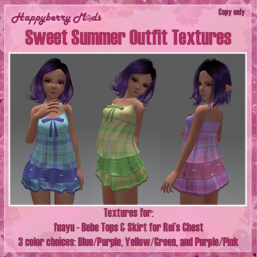 Second Life Marketplace - HBM - Sweet Summer Outfit Textures