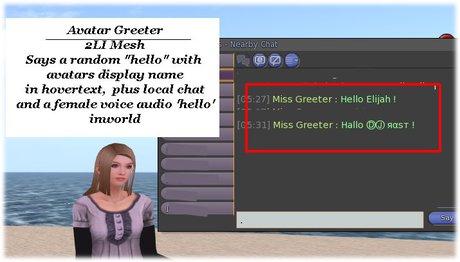 Second Life Marketplace - greeter bot & greeter bot with LM giver