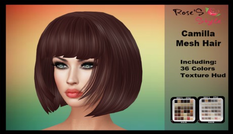 Second Life Marketplace - ROSE'S STYLE Camilla Short Hair Blond DEMO