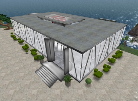 Second Life Marketplace - C&D Designs - "Zendo" Art Gallery Build (Prefab)