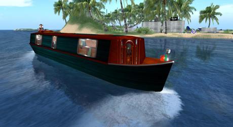 Second Life Marketplace - Cybersculpts Narrow boat PG version motor ...