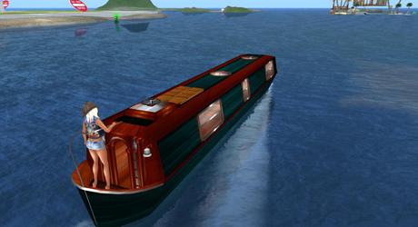 Second Life Marketplace - Cybersculpts Narrow boat PG version motor ...