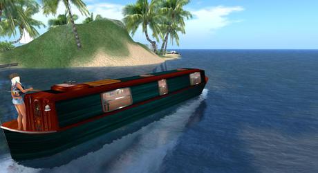 Second Life Marketplace - Cybersculpts Narrow boat PG version motor ...