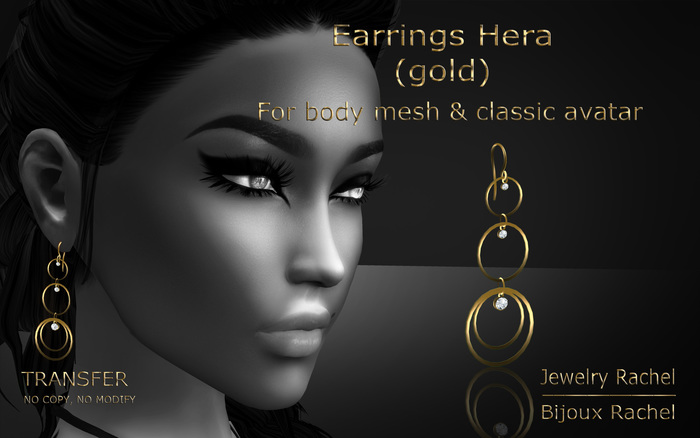 Second Life Marketplace - Earring Hera Gold rachela bag