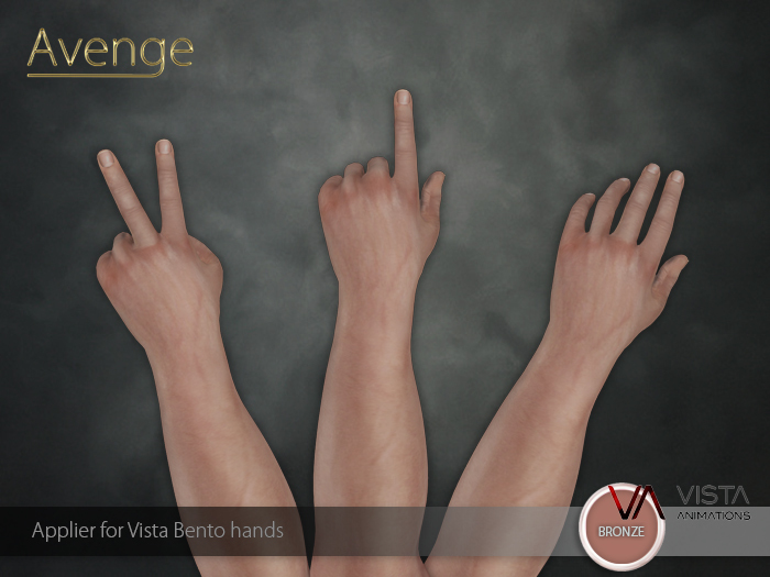 Second Life Marketplace - [Avenge] Hands applier v2 for Vista Bento ...