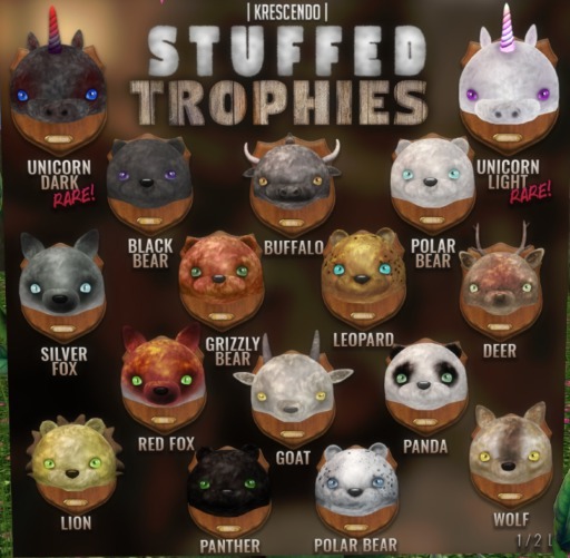 Second Life Marketplace - [Kres] Stuffed Trophies - Panther