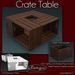 Second Life Marketplace - Crate Table - Full Permission Mesh