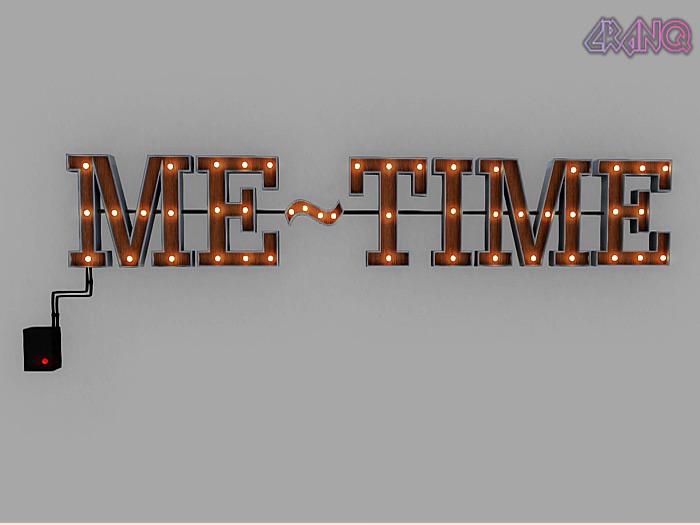 Second Life Marketplace - *CRAnQ* MESH "ME-TIME" Marquee sign