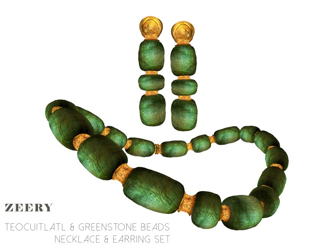 Second Life Marketplace - | Zeery | Teocuitlatl & Greenstone Beads