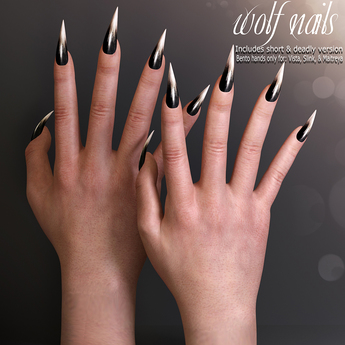 Second Life Marketplace - (AMD) Wolf Nails (wear to unpack)