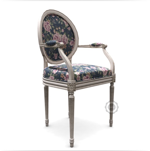Second Life Marketplace - Apple Fall & An Lar Toile Chair (Blue)