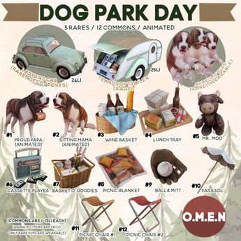 Second Life Marketplace - OMEN - Dog Park Day - #3 Wine Basket