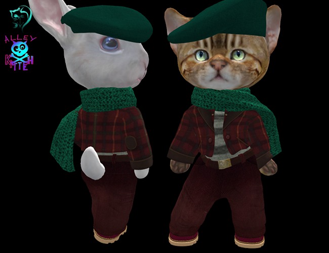 Second Life Marketplace - Dinkie ALBERTO Outfit - Maroon
