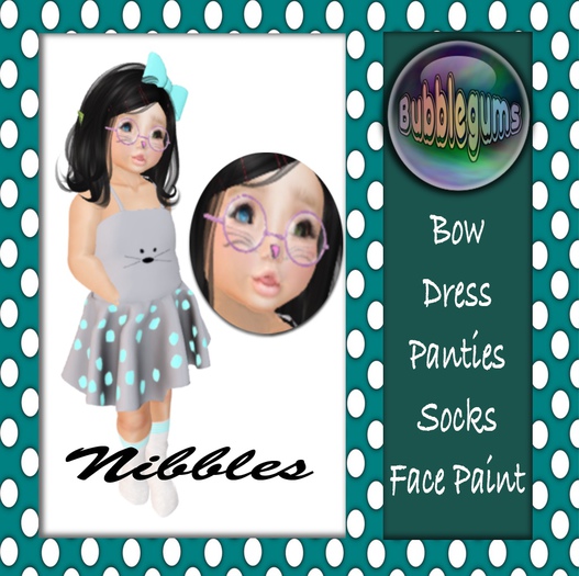 Second Life Marketplace - .:Bubblegums:. Nibbles Teal