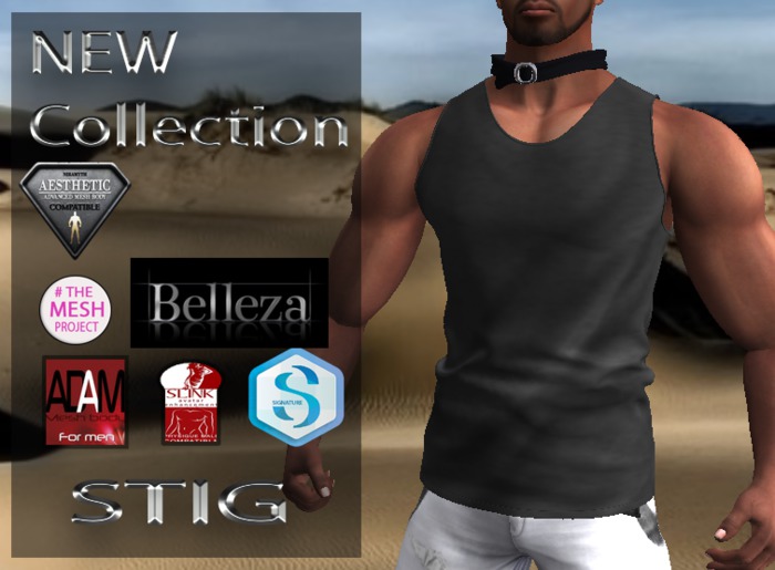 Second Life Marketplace - STIG MATT TANK BLACK[Signature Gianni ,Slink ...
