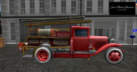 Second Life Marketplace - GAZ fire engine car
