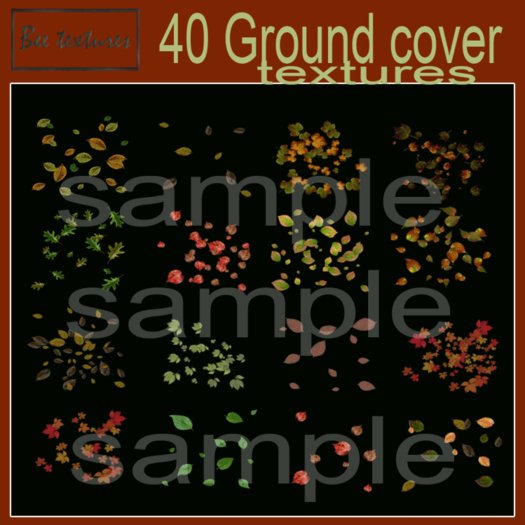 Second Life Marketplace - 40 Ground cover textures leaves textures ...