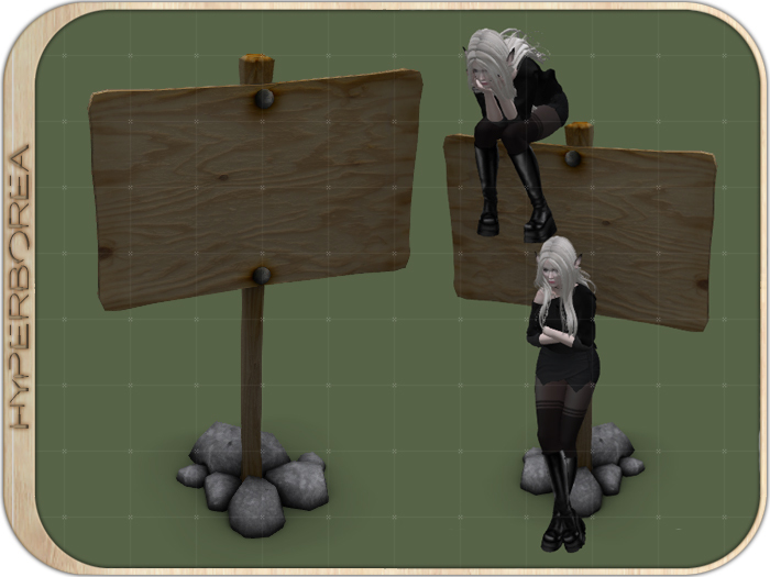 Second Life Marketplace - [H] Campfire Sign Board