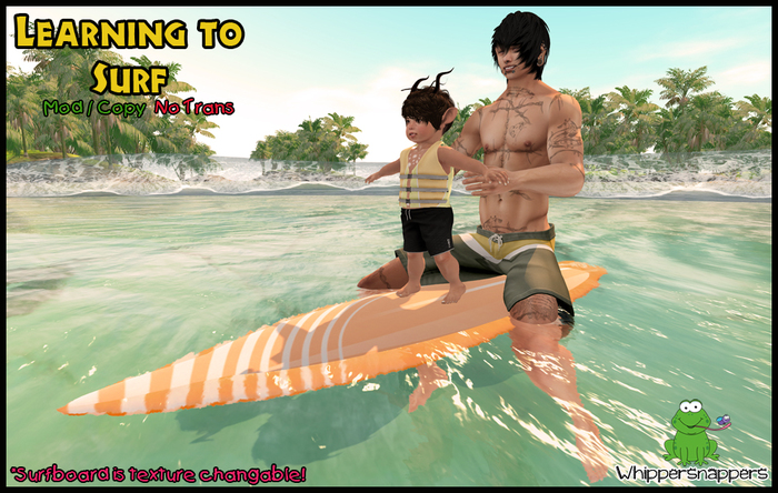 Second Life Marketplace - ! Whippersnappers ! - Learning to surf