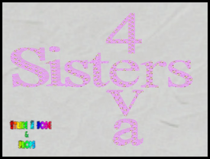 Second Life Marketplace - sisters 4eva sign pink giraffes