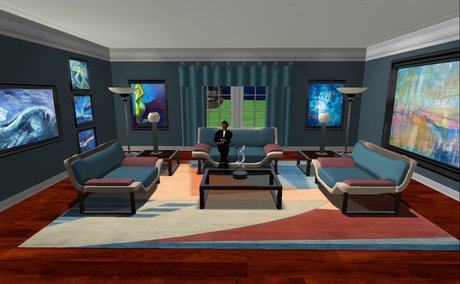 Second Life Marketplace - Contemporary Living Room Furniture w/Color ...