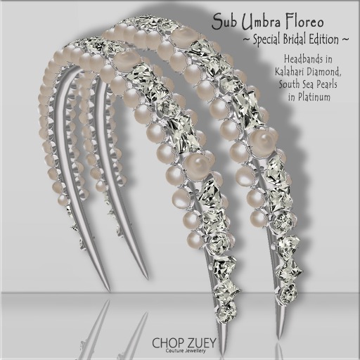 Second Life Marketplace - Sub Umbra Floreo HeadBand - Bridal Edition - by Chop Zuey Couture ...