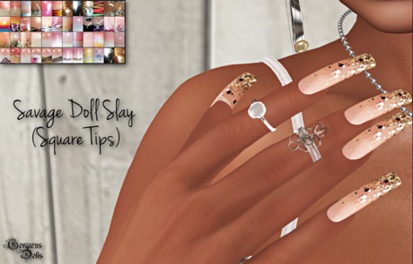 Second Life Marketplace - ~GD~Savage Doll Slay(Square Tips) - Slink ...