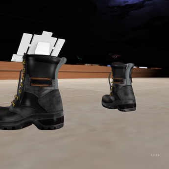 Second Life Marketplace - JTC Mens boots grey skinned [BOX] Click me