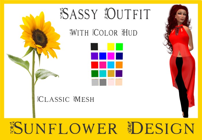 Second Life Marketplace Sassy Outfit