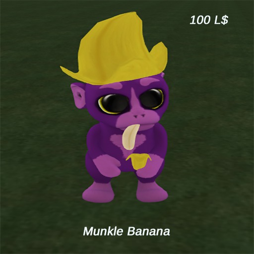 Second Life Marketplace - Krafties - Munkle Banana Attachment