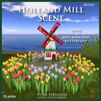 Second Life Marketplace - Holland Mill Scene Boxed