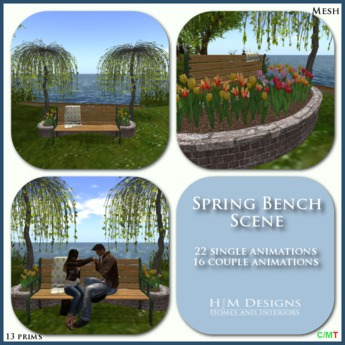 Second Life Marketplace - Spring Bench Scene
