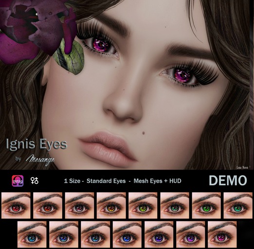 Second Life Marketplace - MESANGE - Ignis Eyes BEAUTY PACK