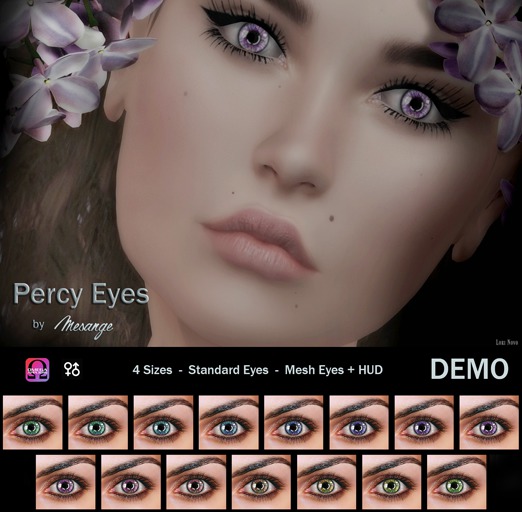 Second Life Marketplace - MESANGE - Percy Eyes BEAUTY PACK